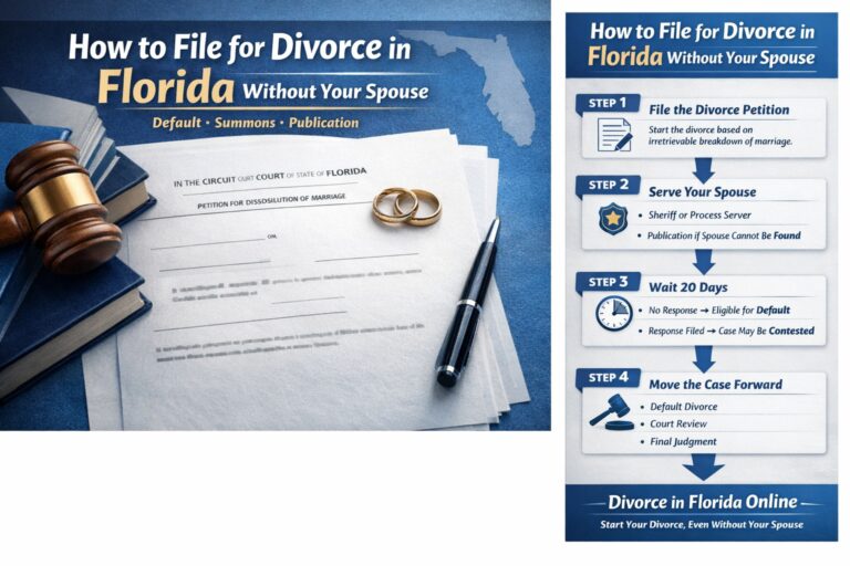 simple divorce papers florida